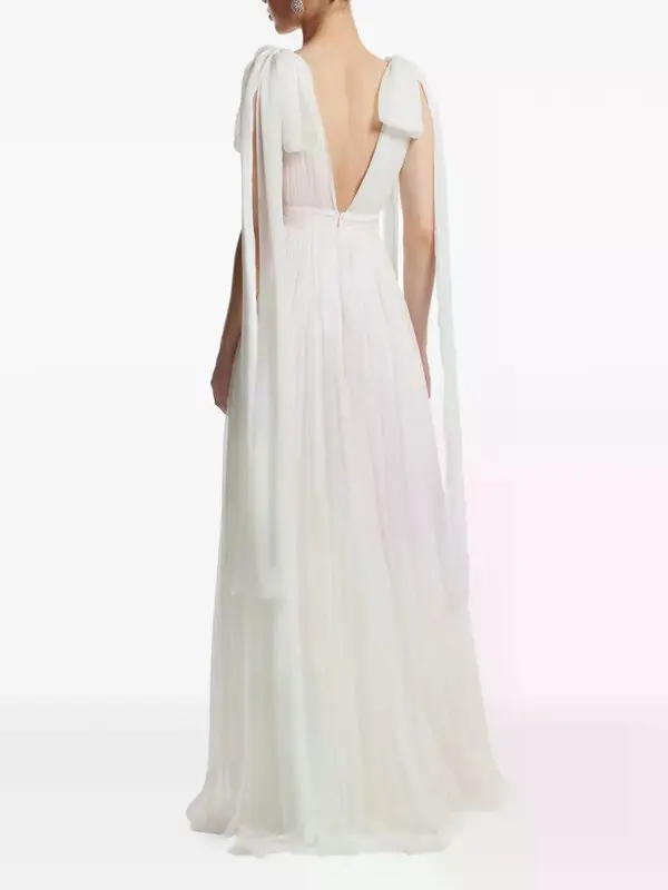 FRAMBOISE Savana V-neck Maxi Dress