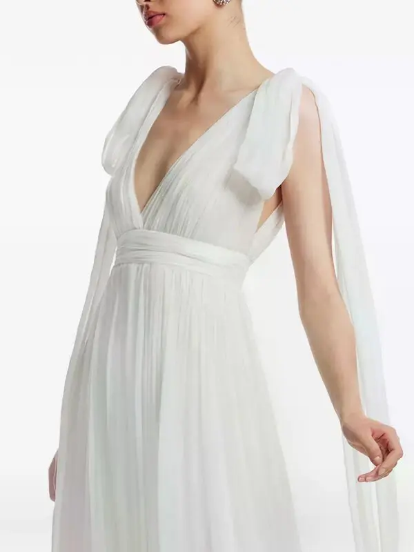 FRAMBOISE Savana V-neck Maxi Dress