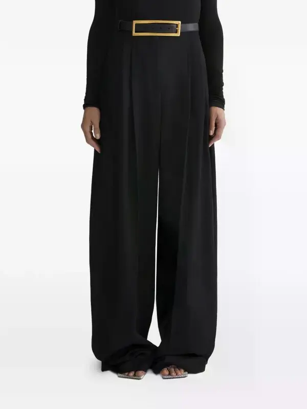 MUGLER High-waisted Wide-leg Trousers
