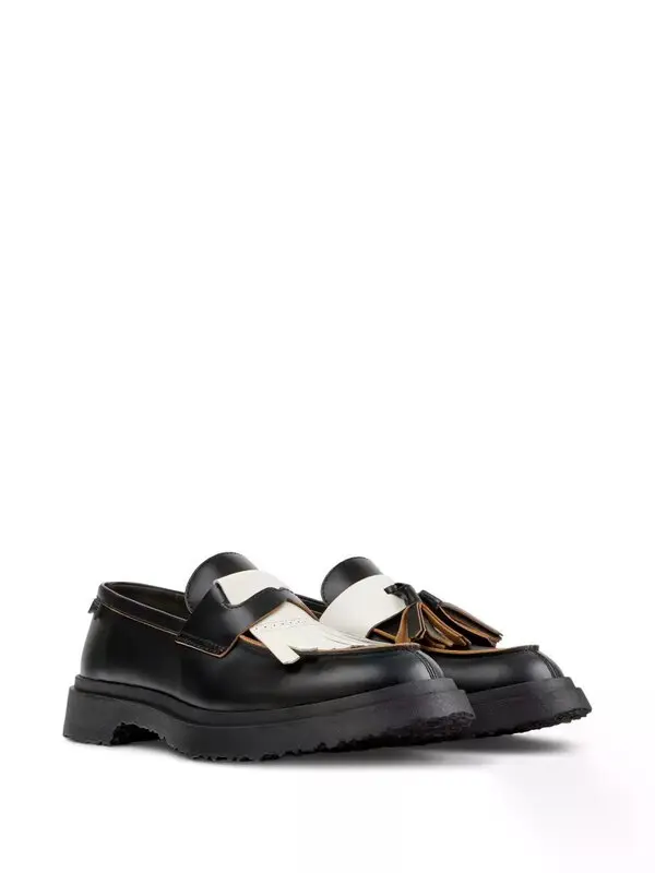 Camper Twins Fringed Walden Loafers - Black