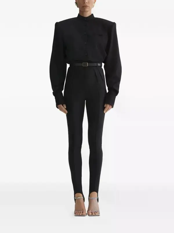 MUGLER Long-sleeve Top With Shoulder Pads