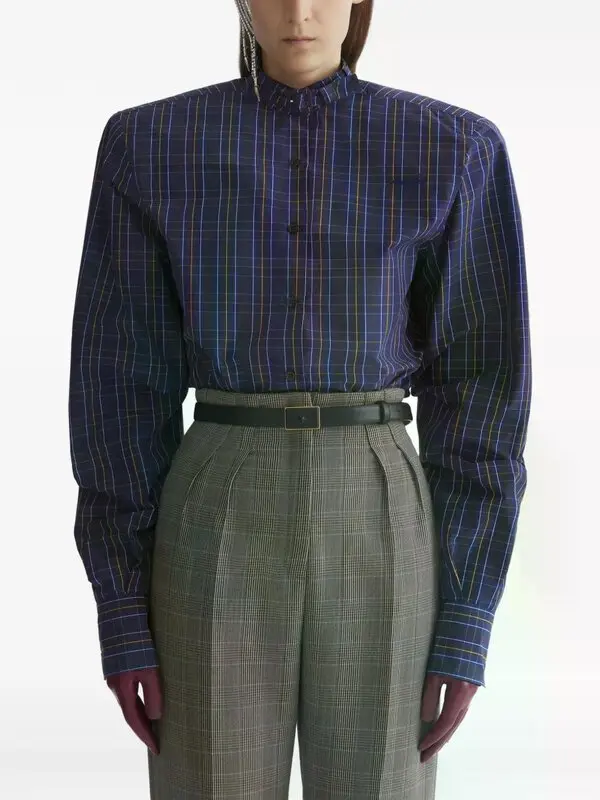 MUGLER Padded Shoulders Shirt