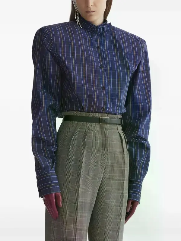 MUGLER Padded Shoulders Shirt