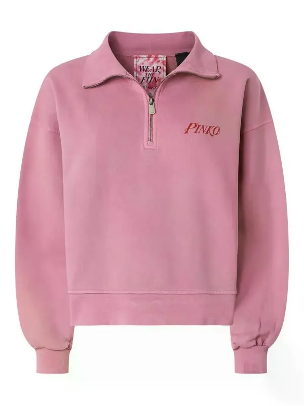 Pinko Collared Half-zip Sweatshirt
