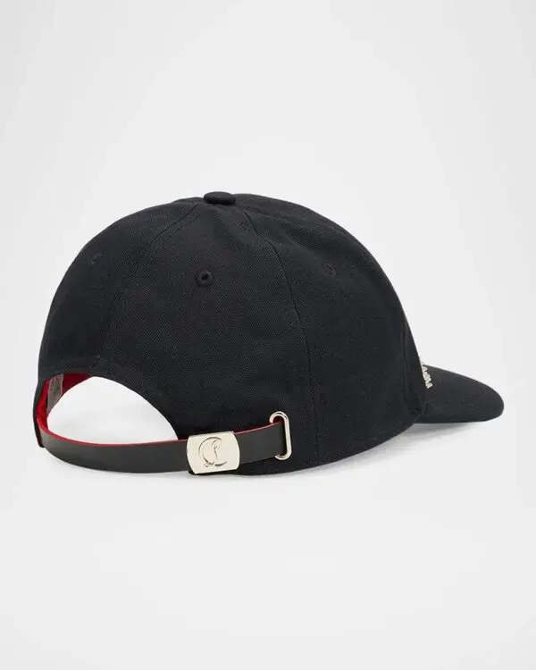 CHRISTIAN LOUBOUTIN Enky Loubishow Baseball Cap - Black/silver
