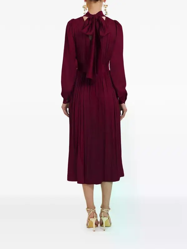 FRAMBOISE Otello Mock-neck Midi Dress