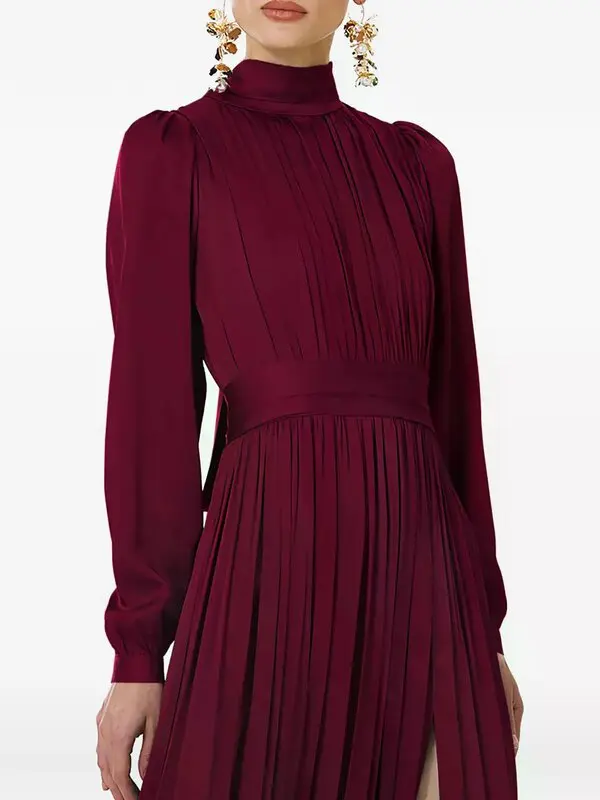 FRAMBOISE Otello Mock-neck Midi Dress