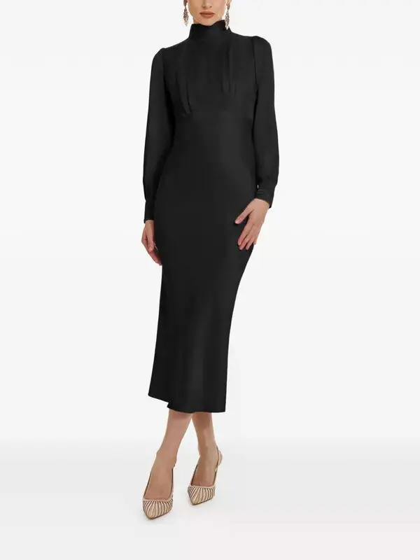 FRAMBOISE Jacob Mock-neck Midi Dress