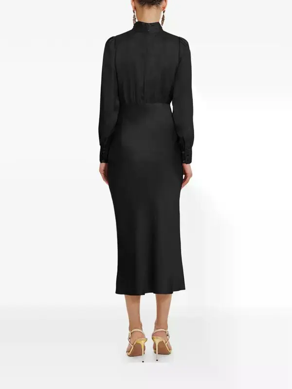 FRAMBOISE Jacob Mock-neck Midi Dress