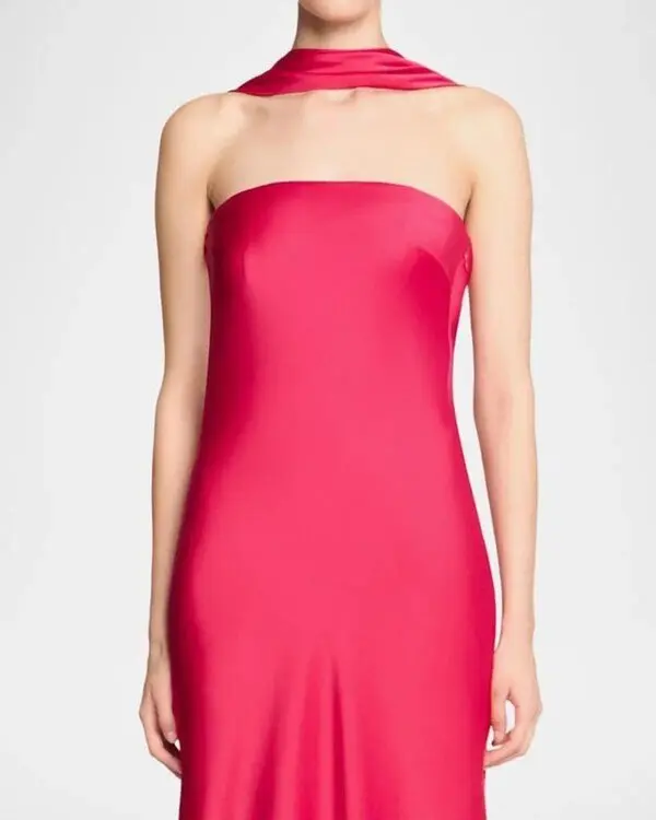 Halston Vali Open-back Gown