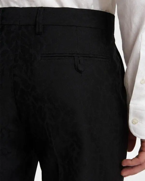Etro Leopard-jacquard Slim Fit Trousers
