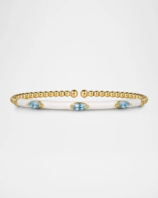 GABRIEL & CO 14k Gold Bujukan Topaz Bangle - Yellow