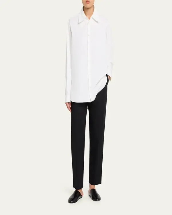 Eskandar Cotton Tapered Trousers