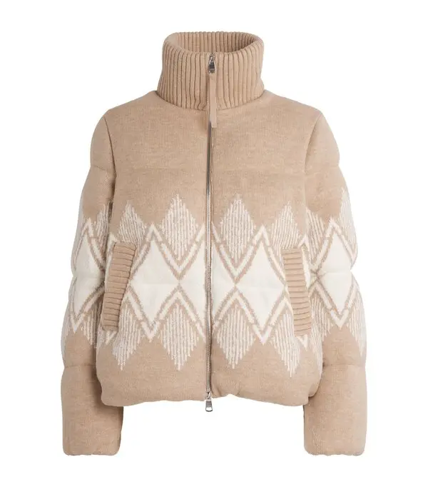 Varley Brushed Fair Isle Belinda Puffer Jacket