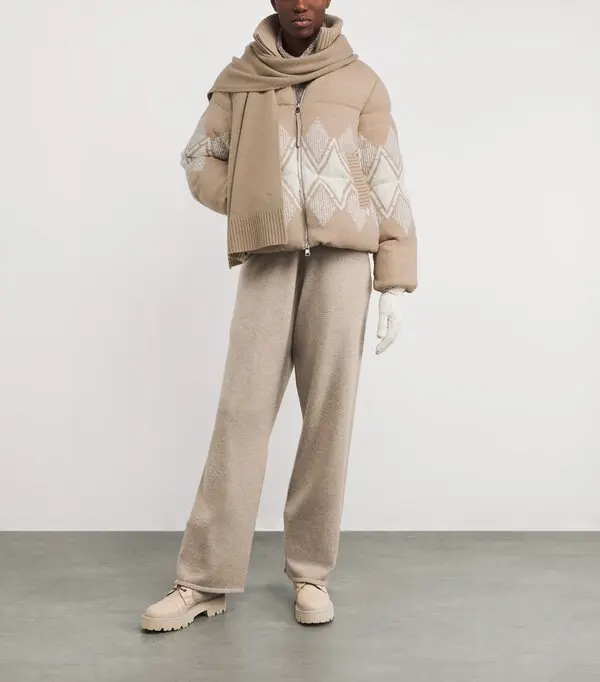 Varley Brushed Fair Isle Belinda Puffer Jacket