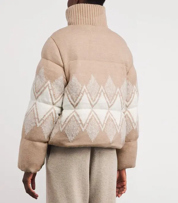 Varley Brushed Fair Isle Belinda Puffer Jacket