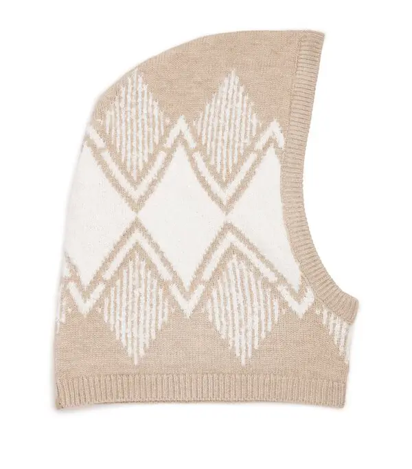 Varley Knitted Bouclé Hood - Brown