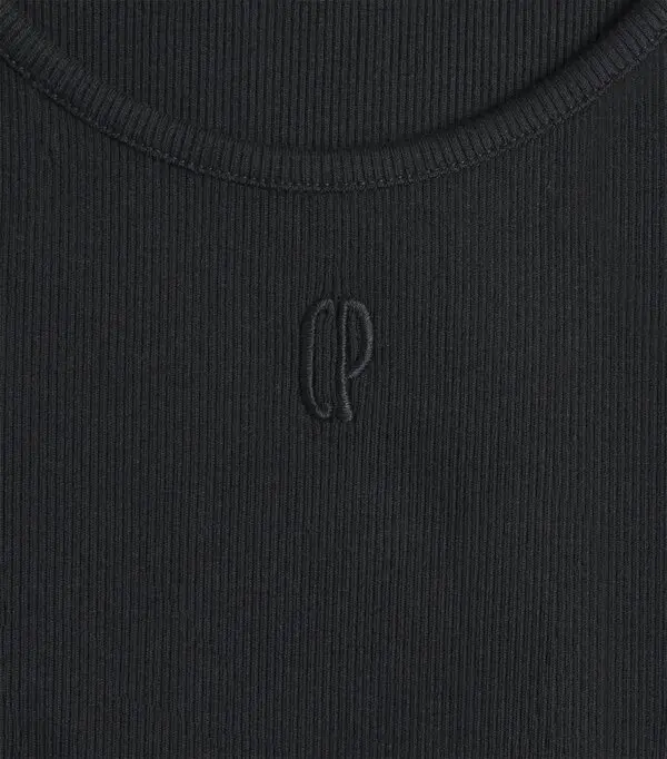 Claudie Pierlot Ribbed Cotton Tank Top