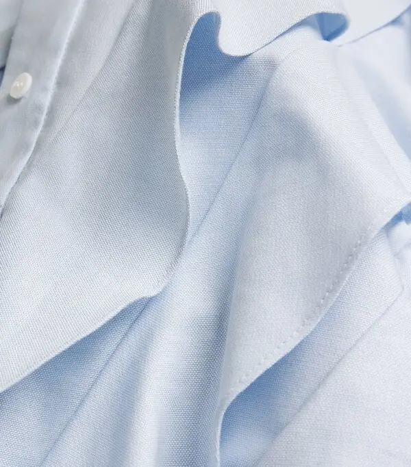 Sandro Cotton Ruffled Shirt