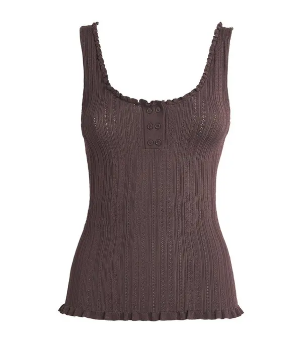 Claudie Pierlot Pointelle Knit Tank Top