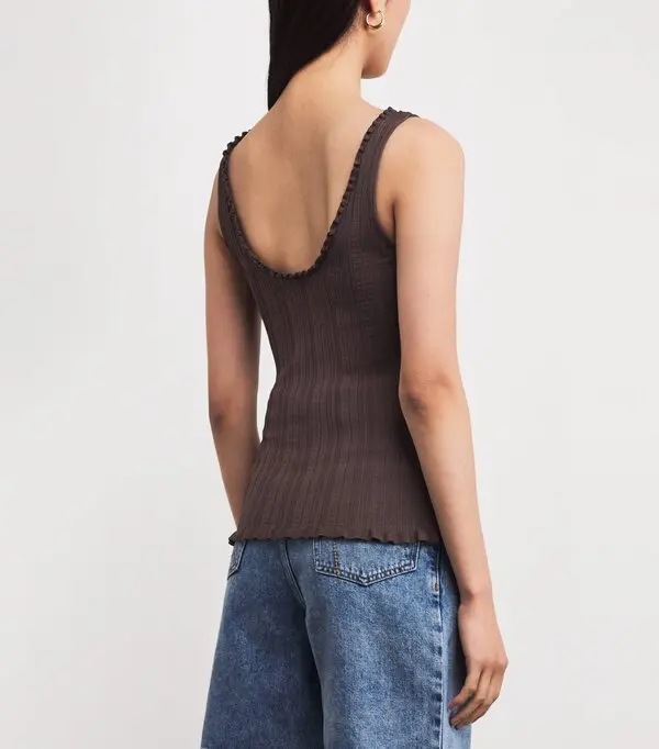 Claudie Pierlot Pointelle Knit Tank Top