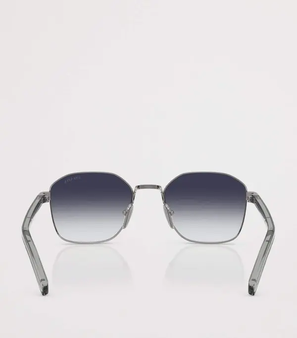 Prada Metal Geometric Sunglasses - Silver
