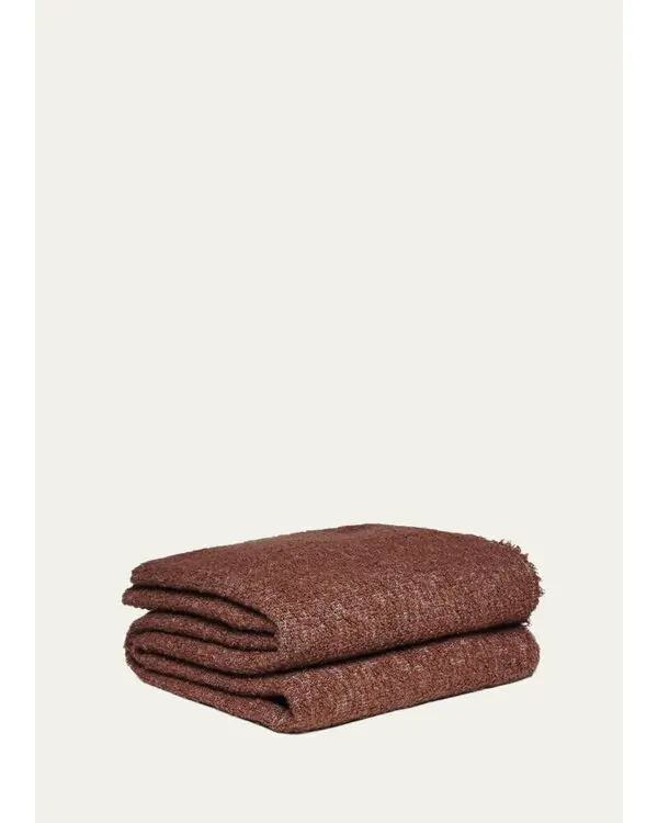 Alonpi Peak Boucle Throw Blanket, 59" X 79