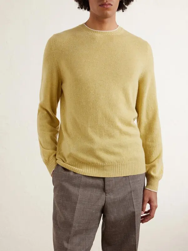 Fedeli Argentina Persia Cashmere Sweater - Yellow