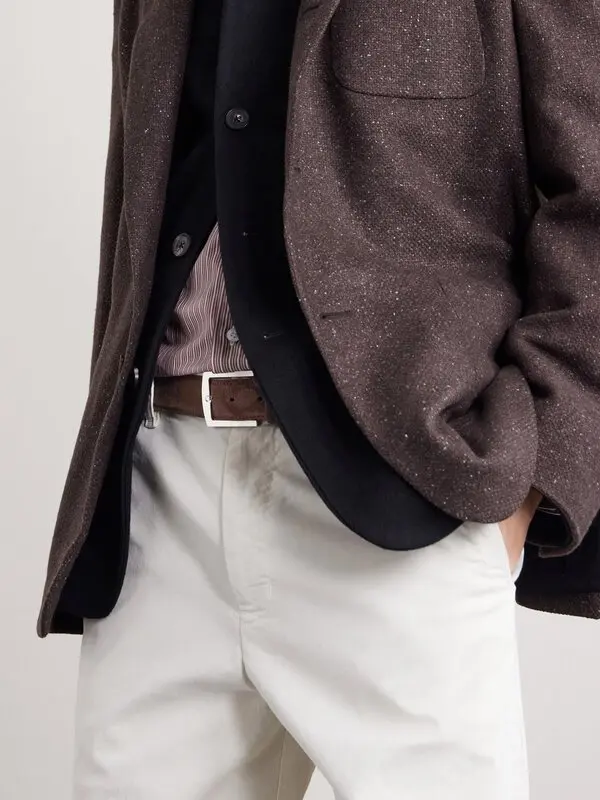 Kiton 3.5cm Suede Belt