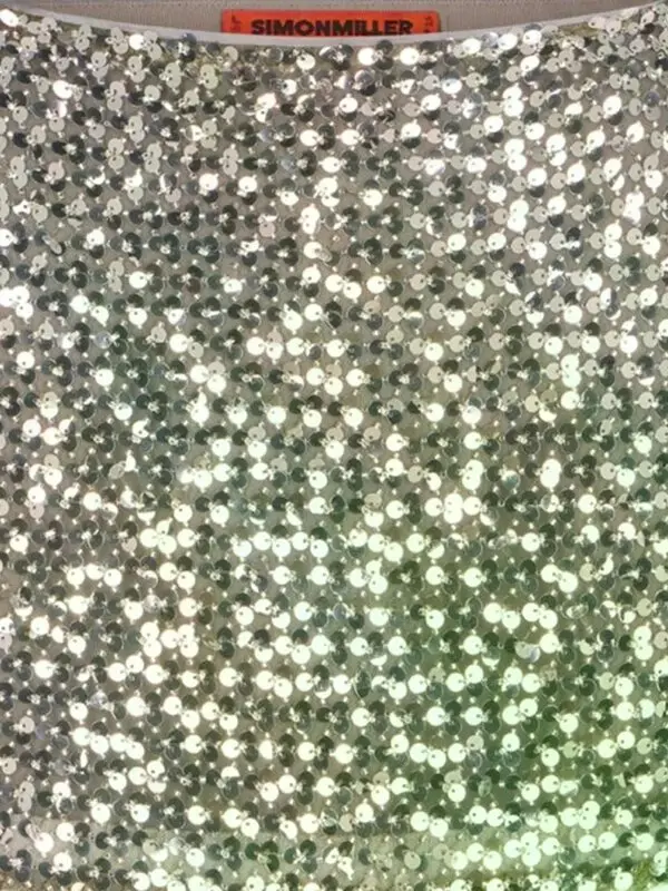 SIMONMILLER Sequin-embellished Mini Skirt - Silver