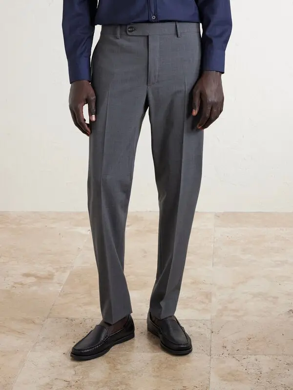 SLOWEAR Tapered Virgin Wool-blend Suit Trousers