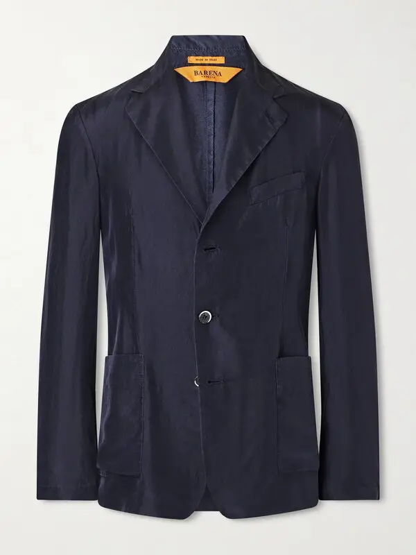Barena Venezia Rizzo Tentor Silk-voile Blazer - Blue