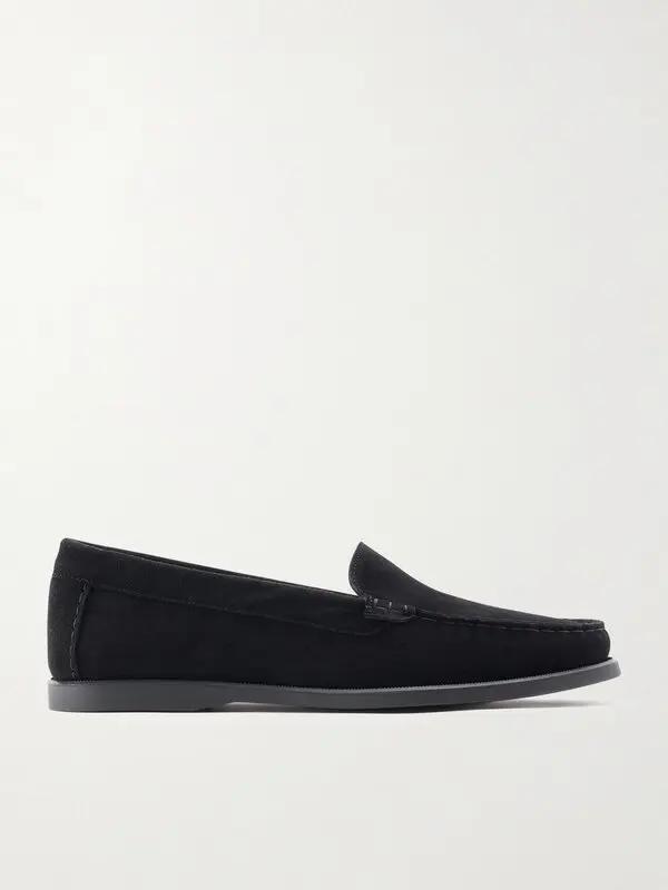 SAMAN AMEL City Suede Loafers - Black