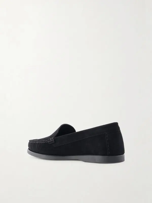 SAMAN AMEL City Suede Loafers - Black
