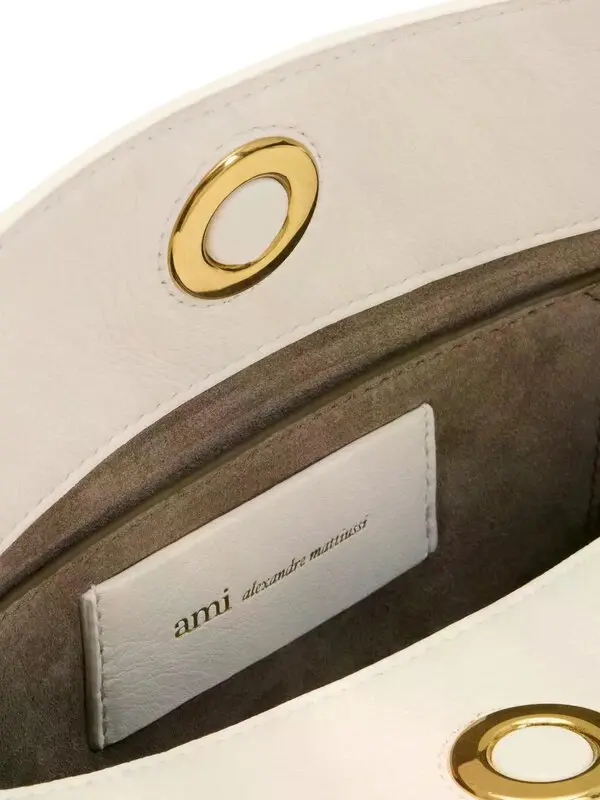 AMI Paris Mini Carrousel Clutch Bag - Neutrals
