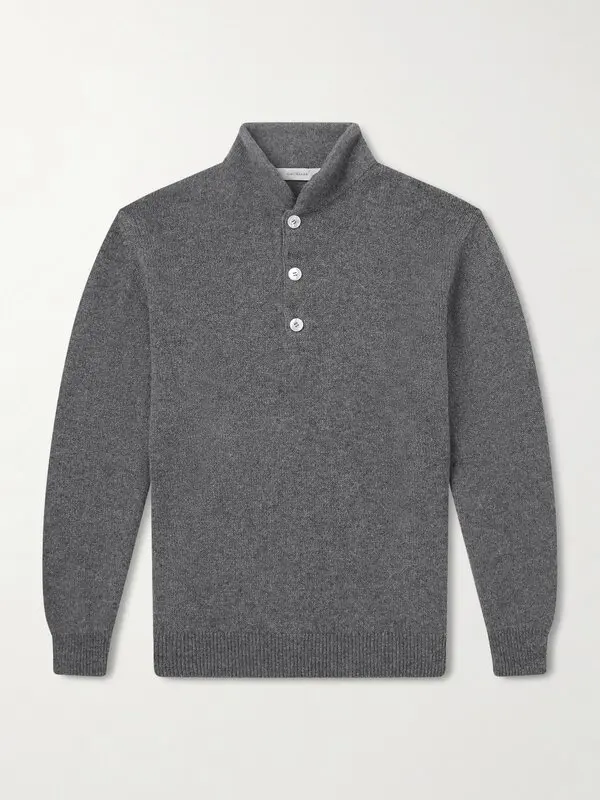 UMIT BENAN Francis Cashmere Polo Sweater
