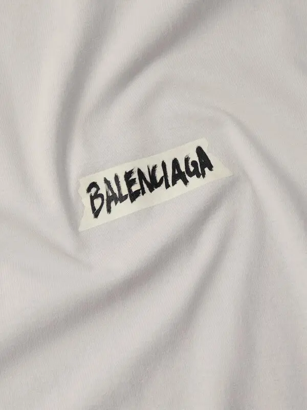 Balenciaga Oversized Logo-print Cotton-jersey T-shirt