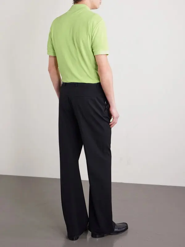 TOM FORD Slim-fit Cotton-blend Terry Polo Shirt - Green