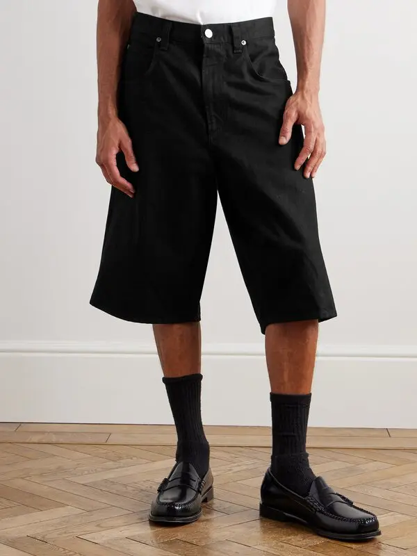 AGOLDE Fusion Straight-leg Denim Shorts