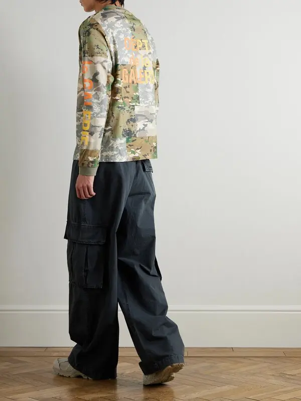 GALLERY DEPT. Camouflage-print Cotton-jersey T-shirt