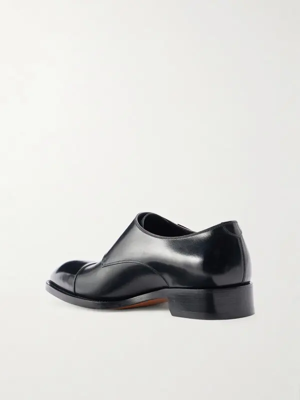 TOM FORD Elkan Leather Monk-strap Shoes