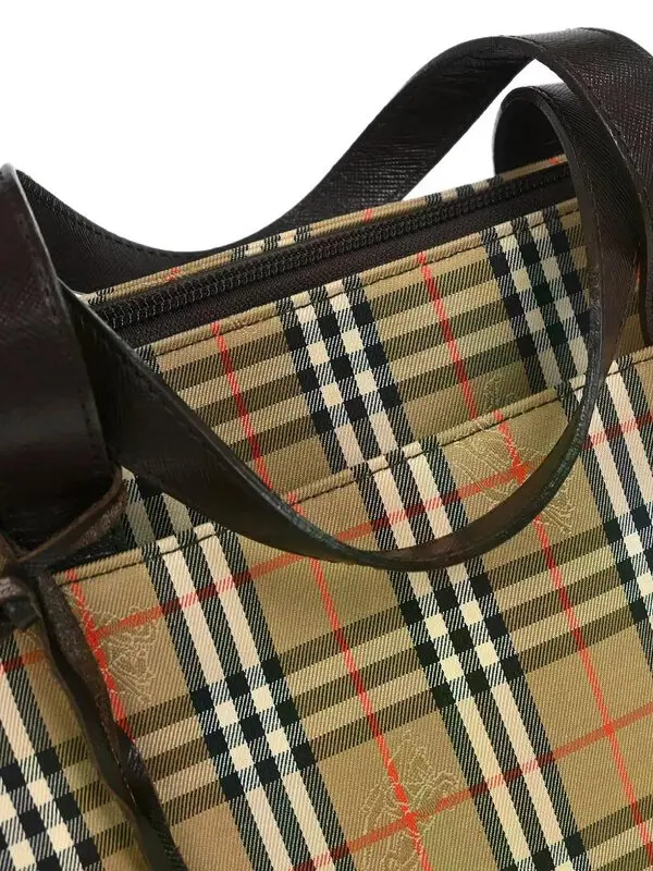 Burberry 1990-2000s Check Tote Bag