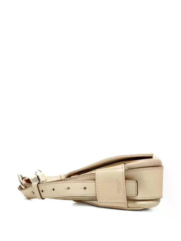 Saint Laurent 1990-2000s Mombasa Leather Shoulder Bag - Neutrals