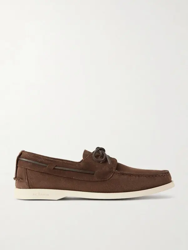 Kiton Suede Boat Shoes