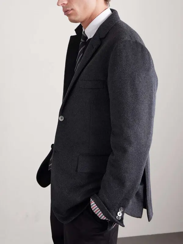 Thom Browne Cashmere Blazer - Dark Gray