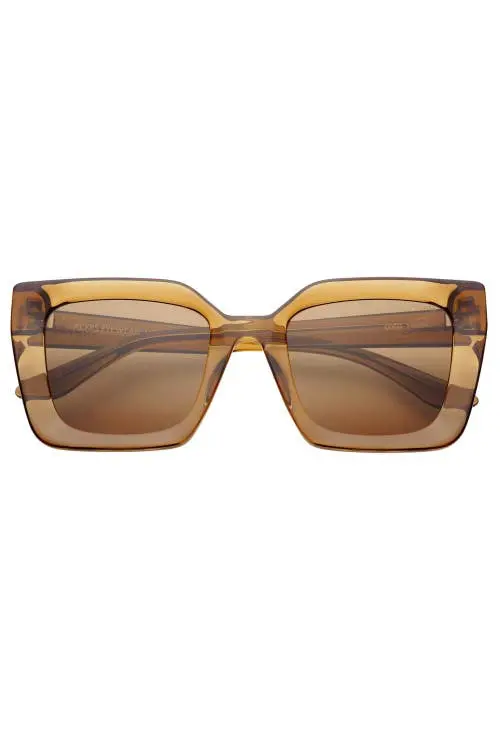 FREYRS EYEWEAR Square Frame Sunglasses - Brown