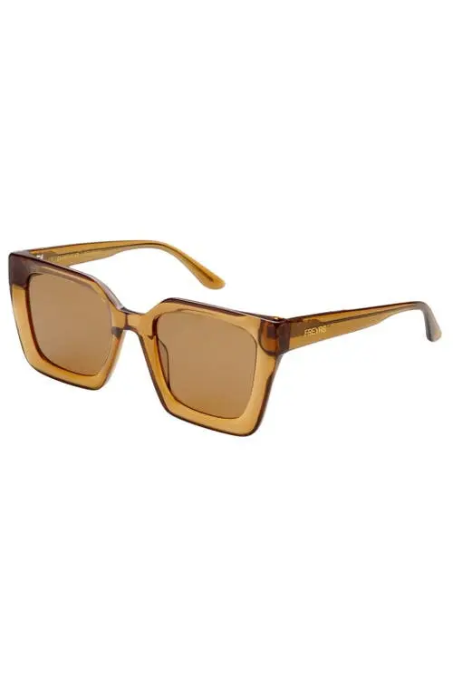 FREYRS EYEWEAR Square Frame Sunglasses - Brown