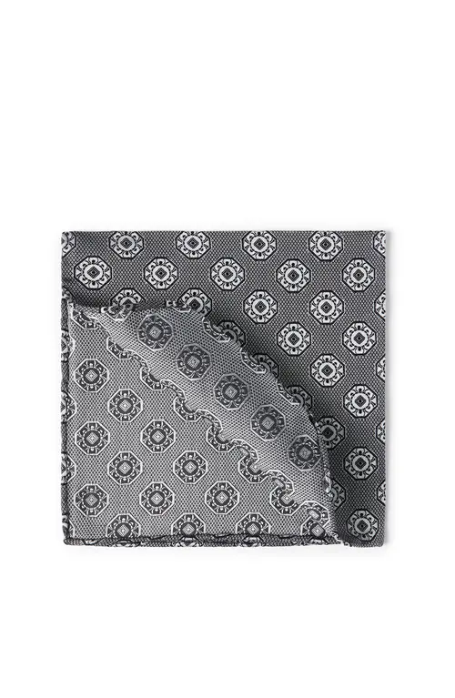 Brunello Cucinelli Pocket Square With Pattern - Anthracite