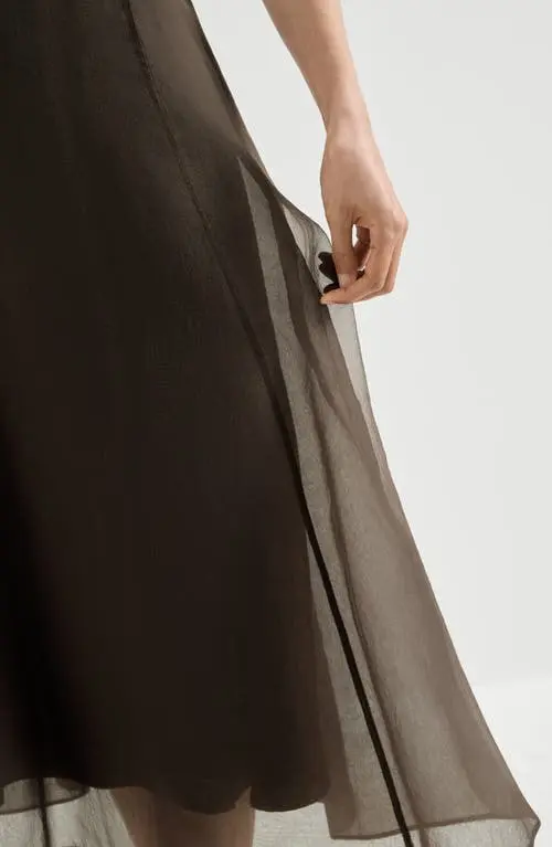 Brunello Cucinelli Circle Skirt - Cocoa