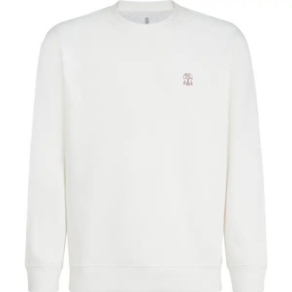 Brunello Cucinelli Cotton French Terry Sweatshirt - Off-white